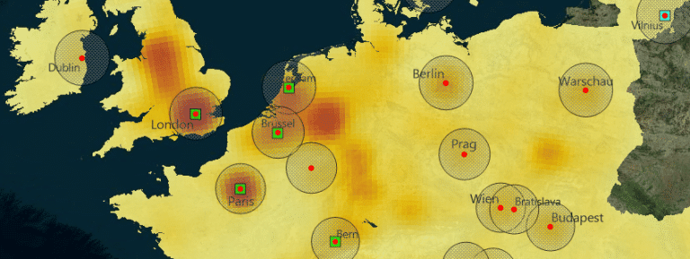 Digital maps and data: Evaluating locations across Europe