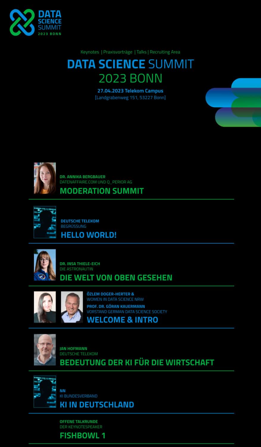 DATA SCIENCE SUMMIT BONN 2023: SAVE THE DATE!